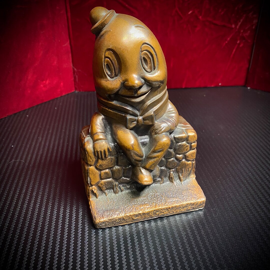 Vintage Humpty Dumpty Piggy Bank Crestline Metal Bank Copper Bronze - Etsy