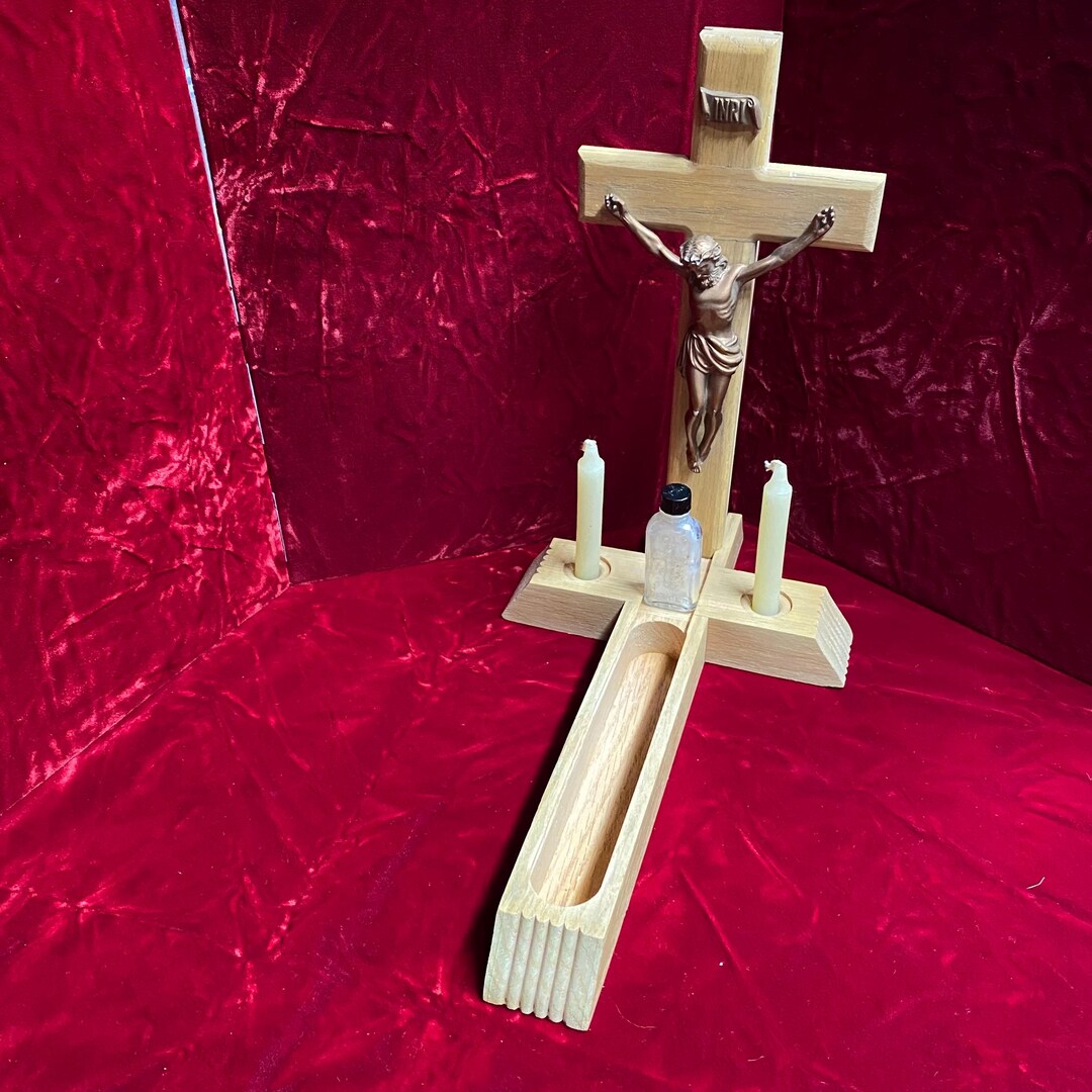 Vintage Last Rites or Sick Call Crucifix Cross - Etsy