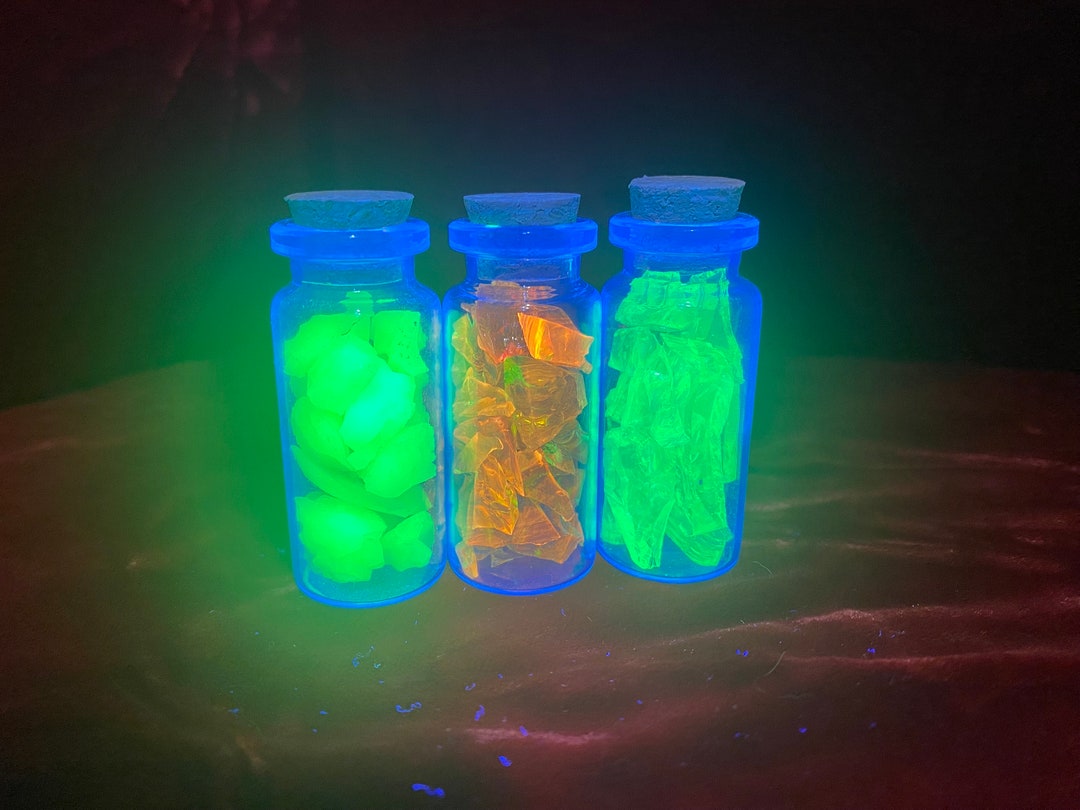 UV Glass Starter Kit 3 Pieces: Crushed Uranium/cadmium/burmese Uranium ...