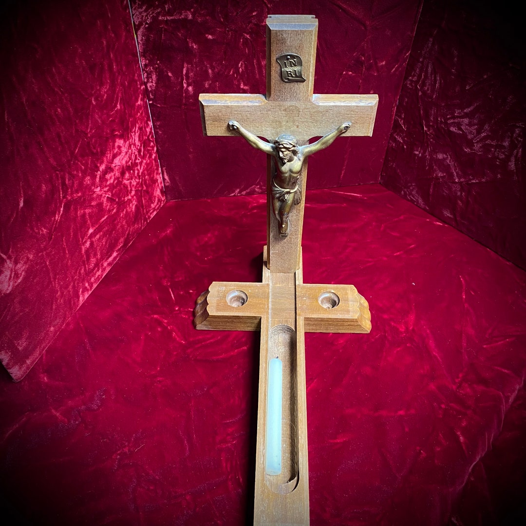 Vintage Last Rites or Sick Call Crucifix Cross - Etsy