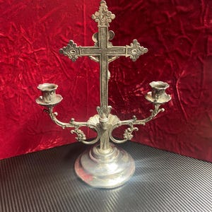 Antique 1896 Sick Call Outfit Homan Silverplate Company Last Rites ...