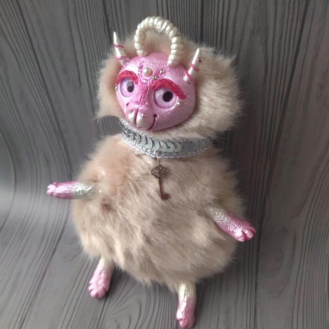 Art Doll,lilac Mystical Fantasy Plush Animal Dragon, Textile OOAK ...