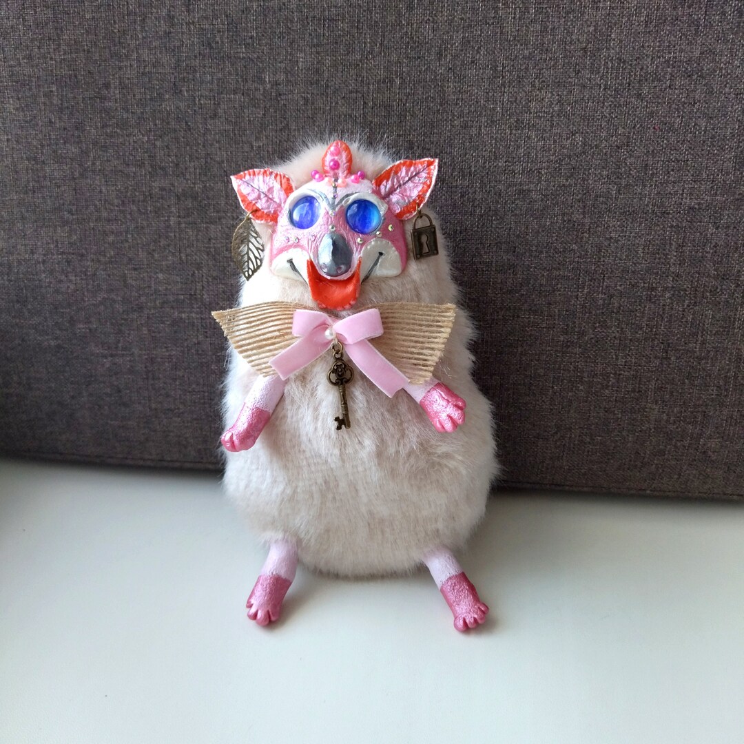 Art Doll, Mystical Fantasy Plush Animal Dragon, Textile OOAK Artistic ...