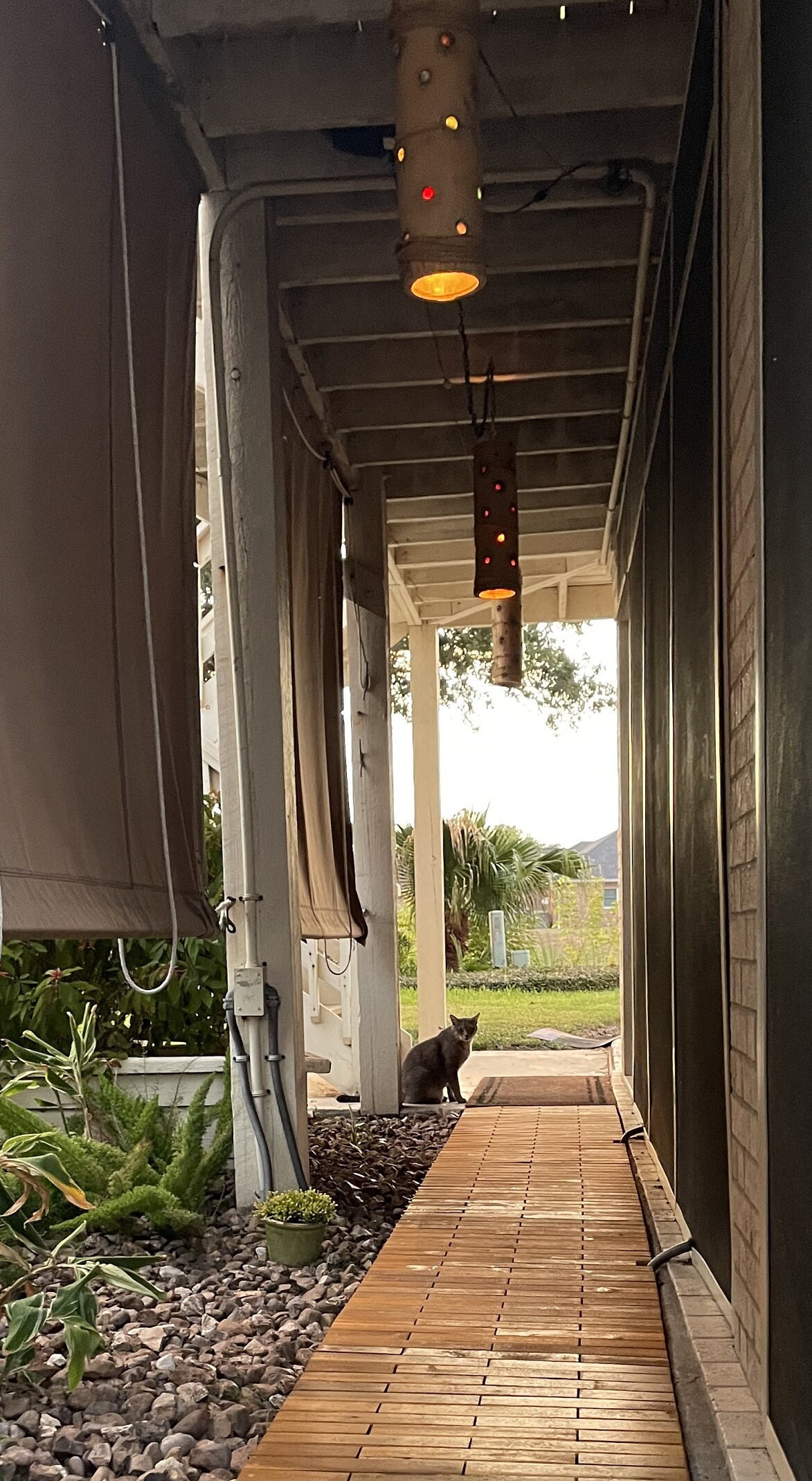 Starlite Swag Light Carved Bamboo Tiki Bar Light Enchanted Tiki Decor ...