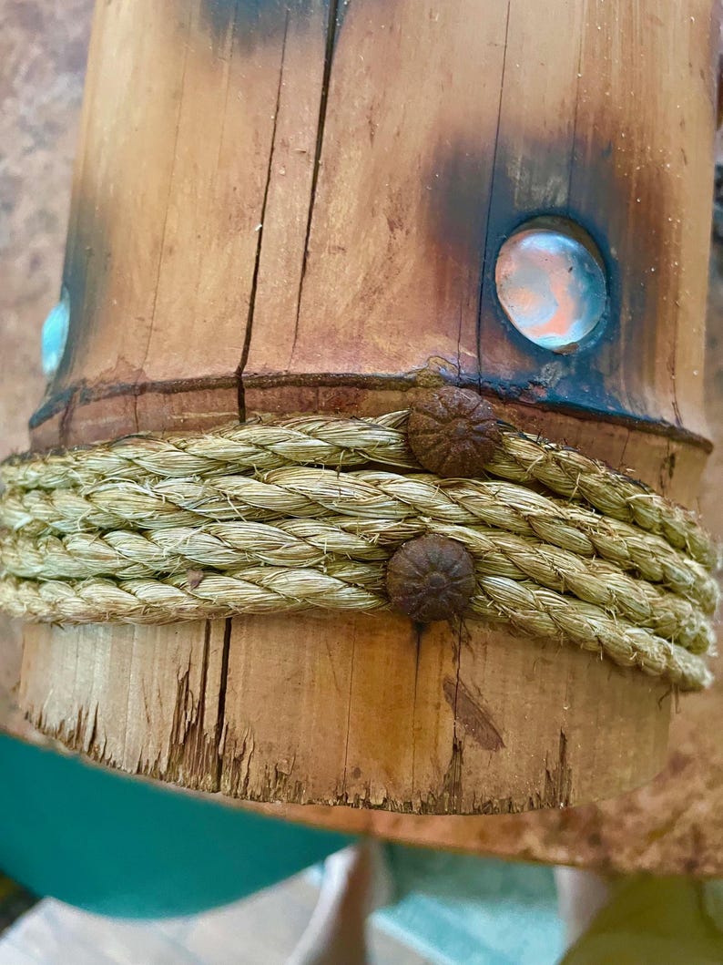 Vintage Starlite Swag Light Carved Spooky Tiki Bar Light Enchanted Tiki ...