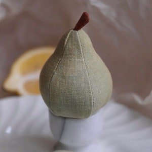 Pear PDF Sewing Pattern | Stuffed Toy Fruit Imaginative Play | Instant ...