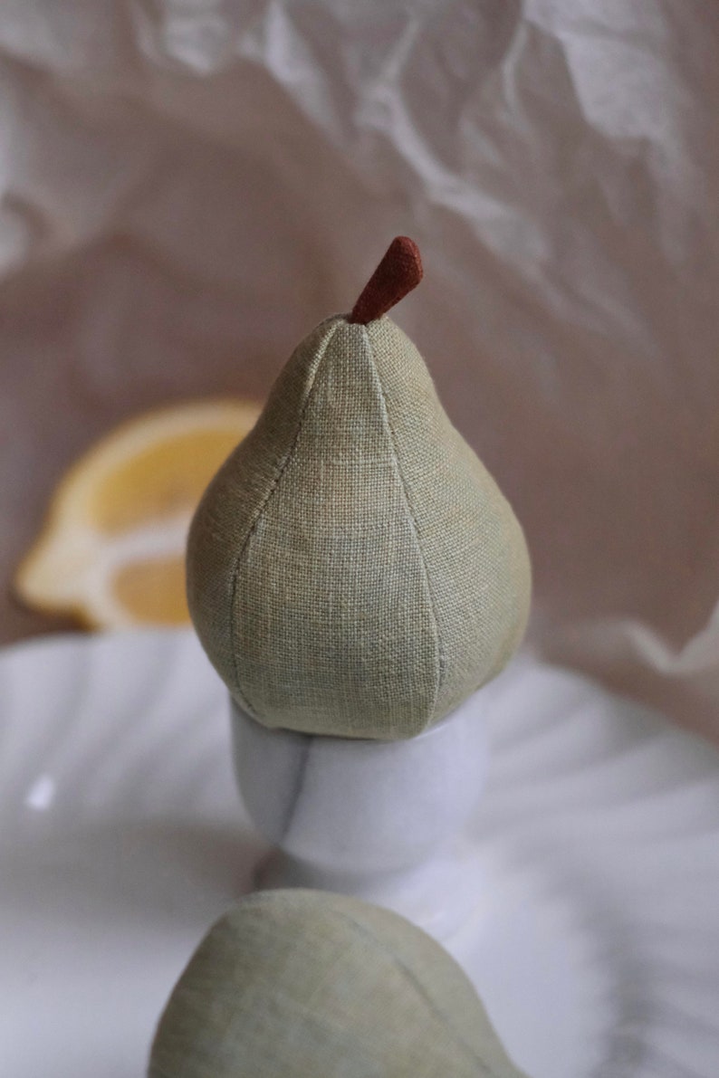 Pear PDF Sewing Pattern | Stuffed Toy Fruit Imaginative Play | Instant ...
