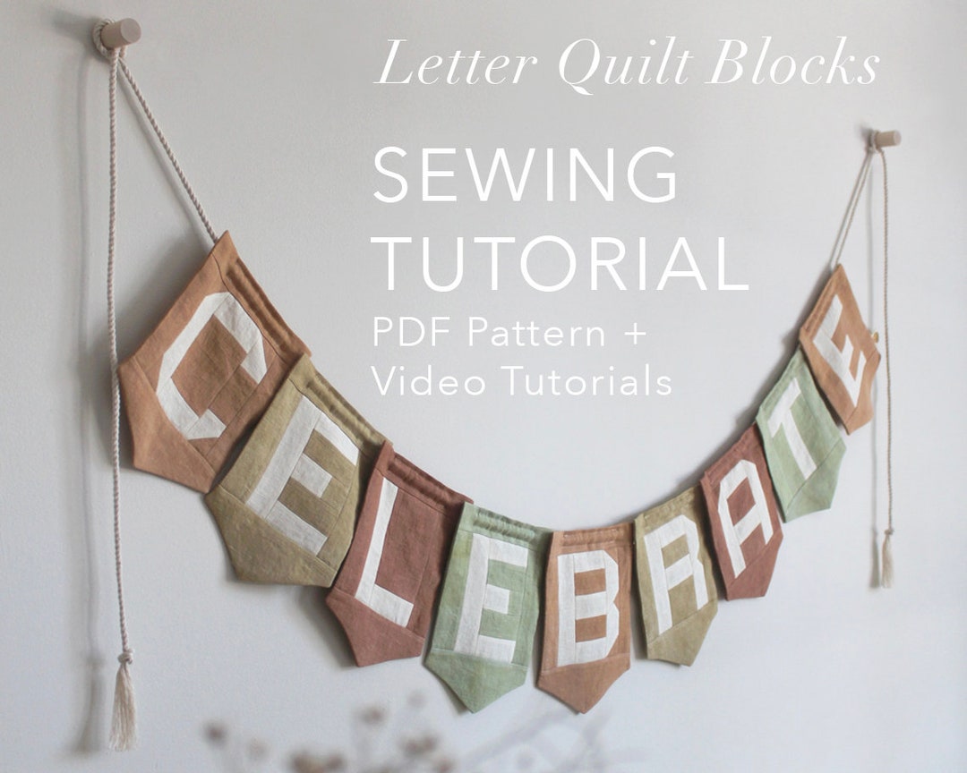 Letter Quilt Blocks PDF Sewing Pattern Alphabet A to Z - Etsy Canada
