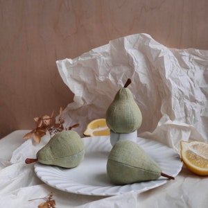 Pear PDF Sewing Pattern | Stuffed Toy Fruit Imaginative Play | Instant ...