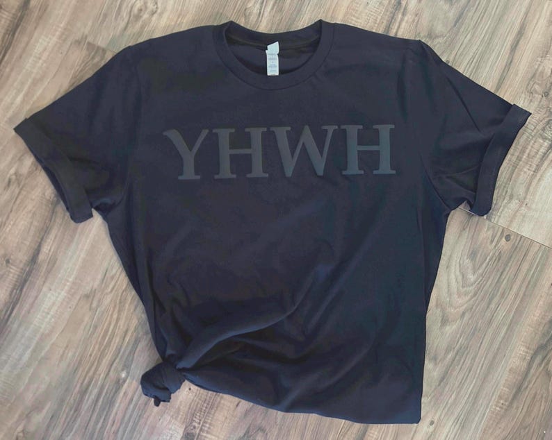 YHWH Monochrome Tee - Etsy
