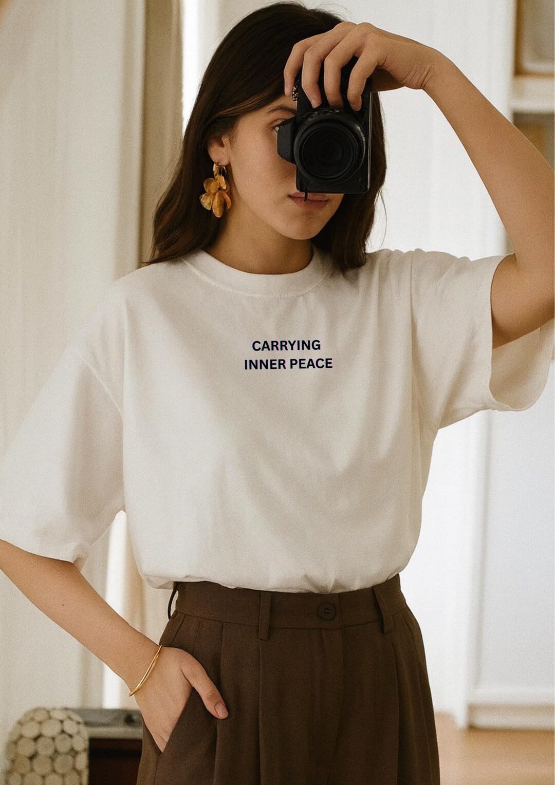 Inner Peace T-shirt Design, Minimalist Trendy Print (digital Download ...