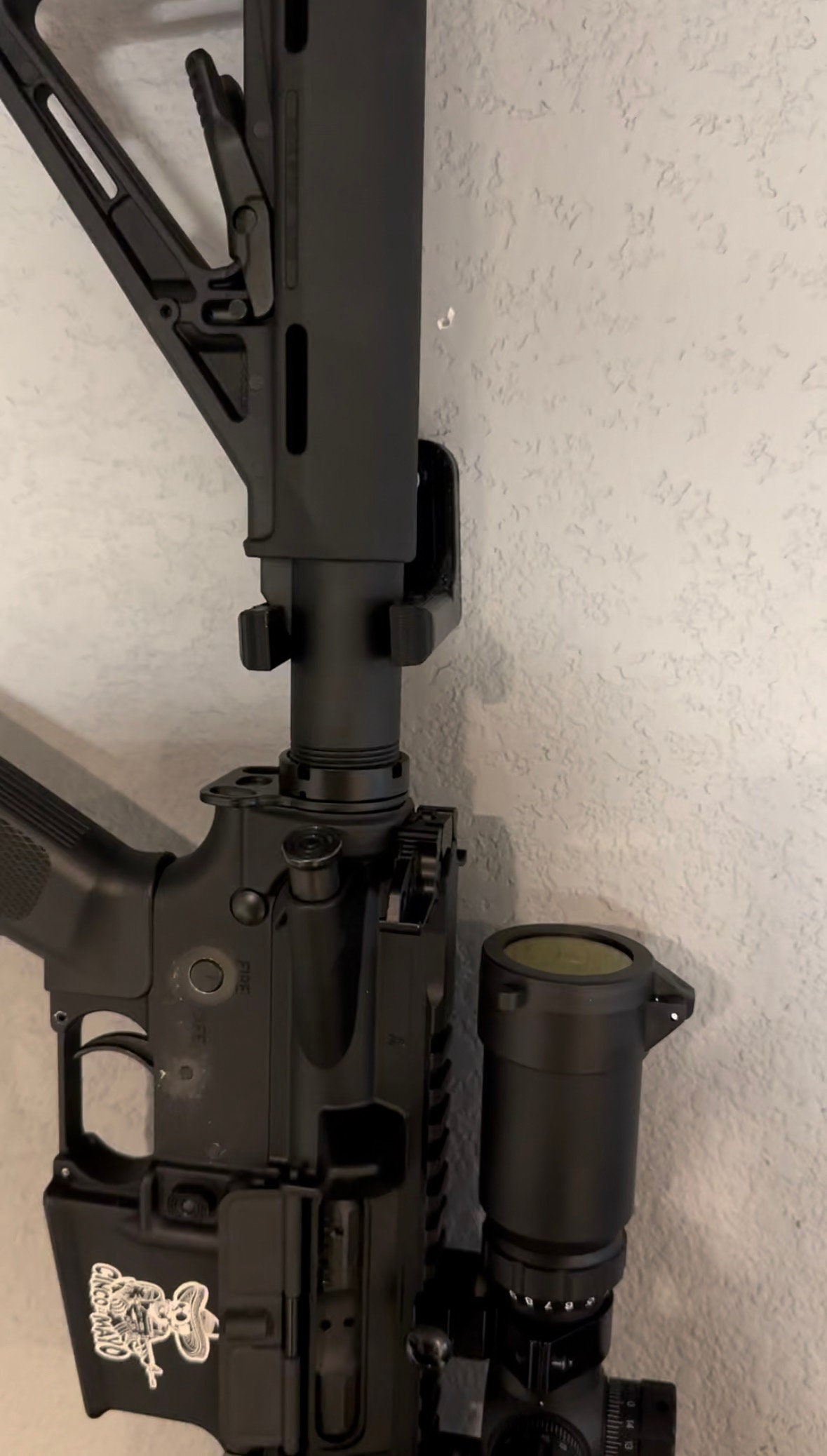 Bunker Prints AR 15 Buffer Tube Mount Wall Rifle Holder - Etsy
