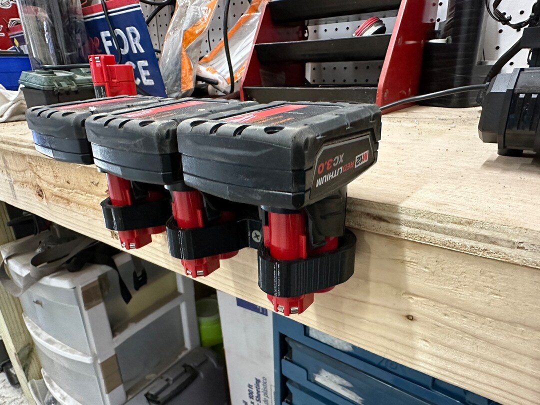 Milwaukee 12V Battery Holder | Milwaukee Battery Mount 12V | Milwaukee ...