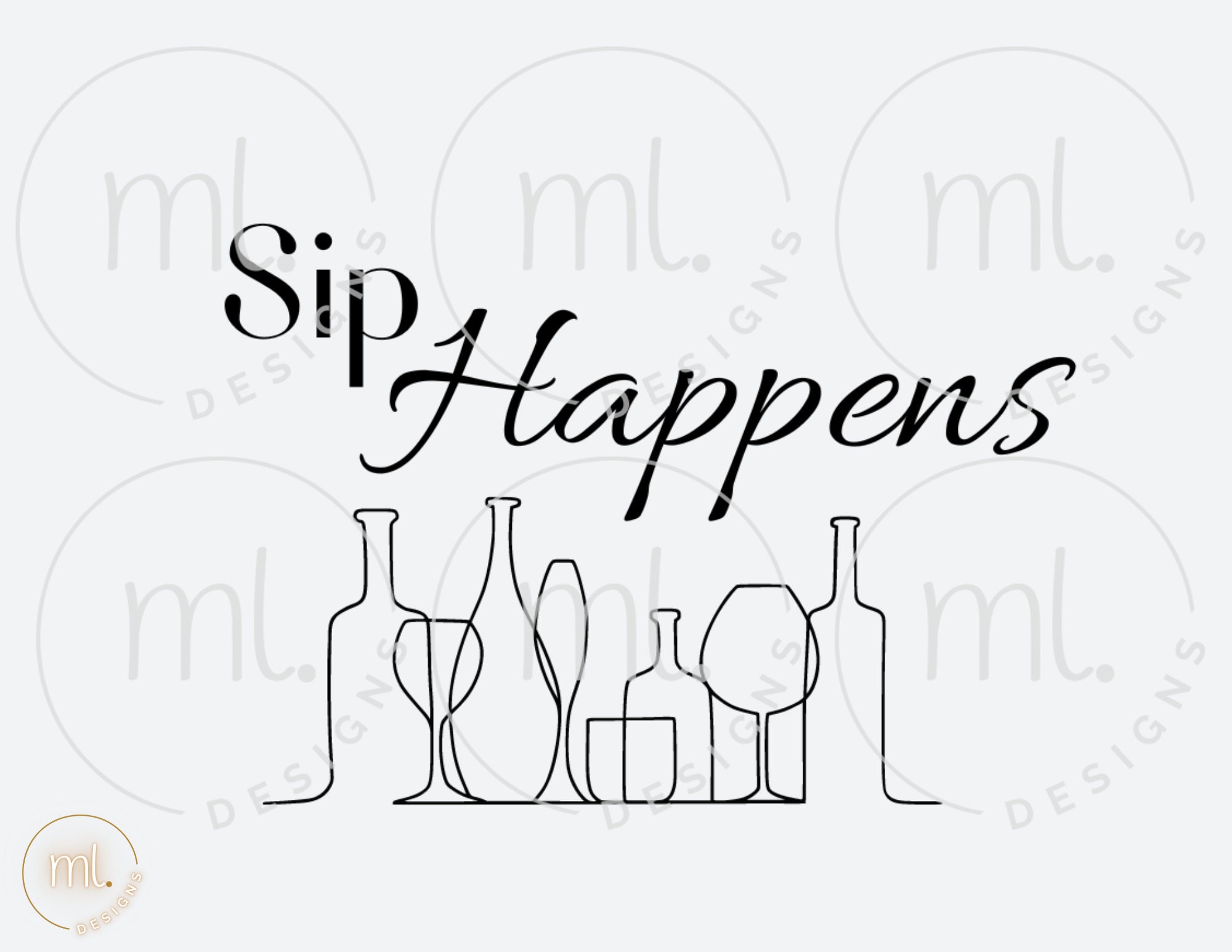 Sip Happens Svg And Png Instant Download Tshirt Svg Cup Svg Etsy