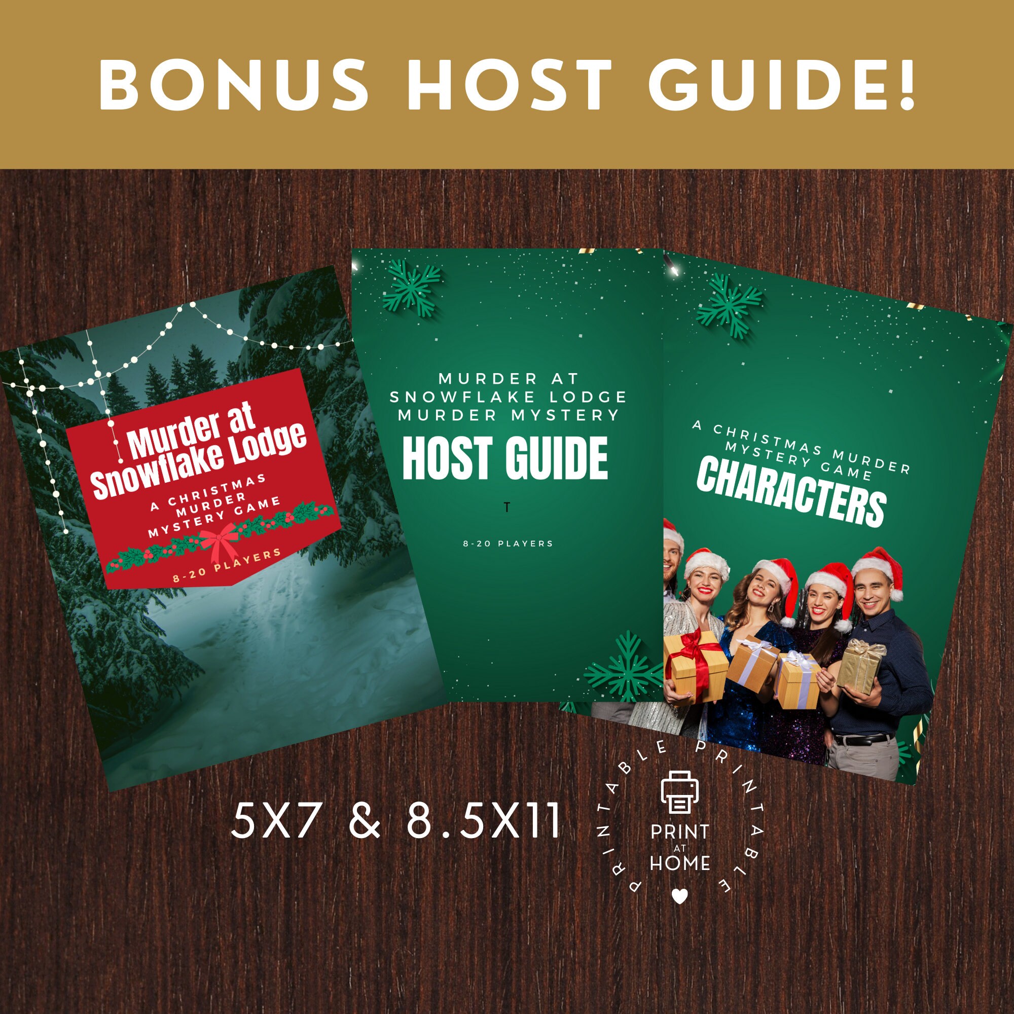 Christmas Murder Mystery Game for up to 20, Holiday Family Murder ...