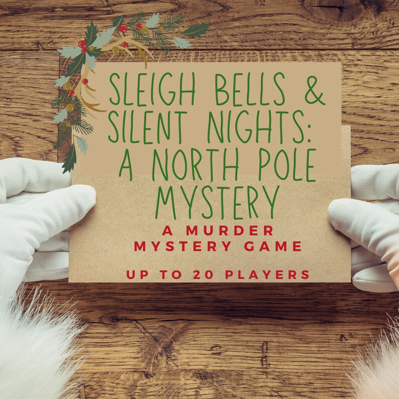 Christmas Murder Mystery Game for up to 20, Santa Murder Mystery Dinner ...