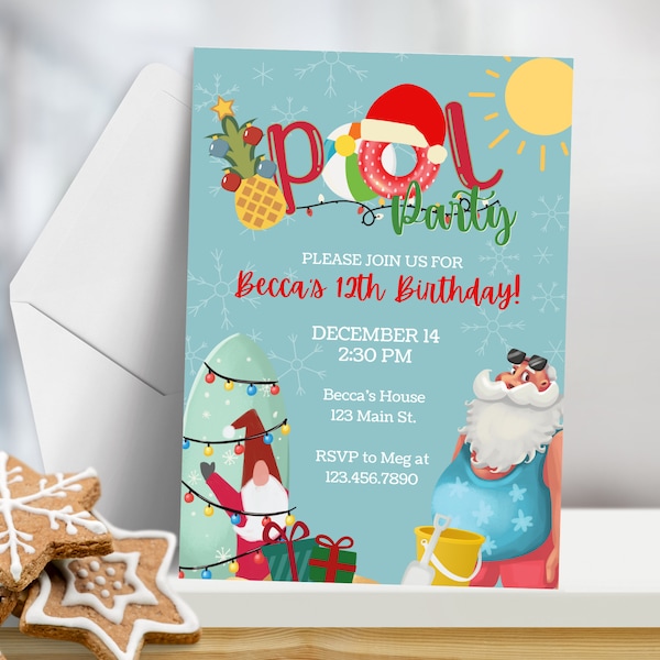 Winter Pool Party - Etsy