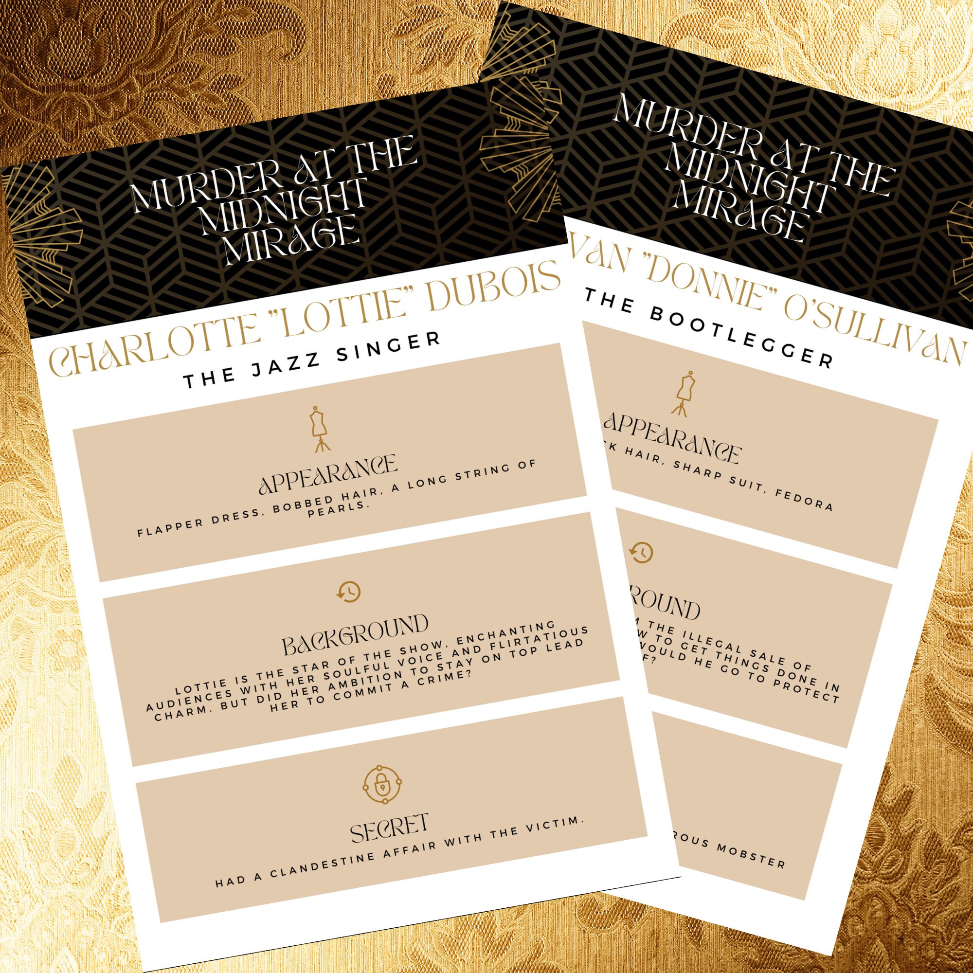 1920s Murder Mystery Game for up to 18, Speakeasy Murder Mystery Dinner ...