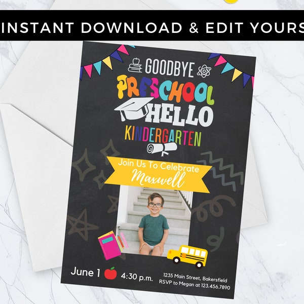 Preschool Invite - Etsy