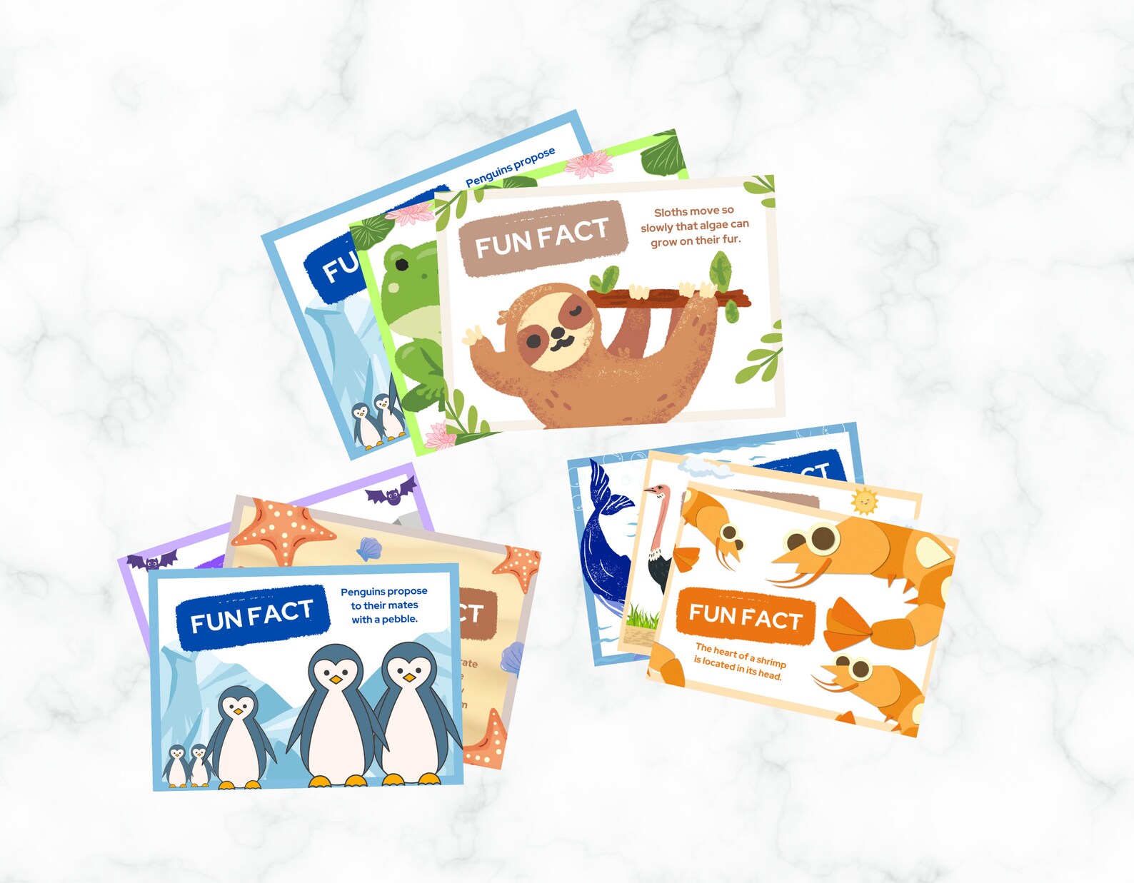 Lunch Box Notes Bundle of 50 Animal Fun Facts for Kids, Printable Lunch ...