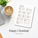 Cleaning Checklist | Editable Canva Cleaning Template | Daily | Weekly ...