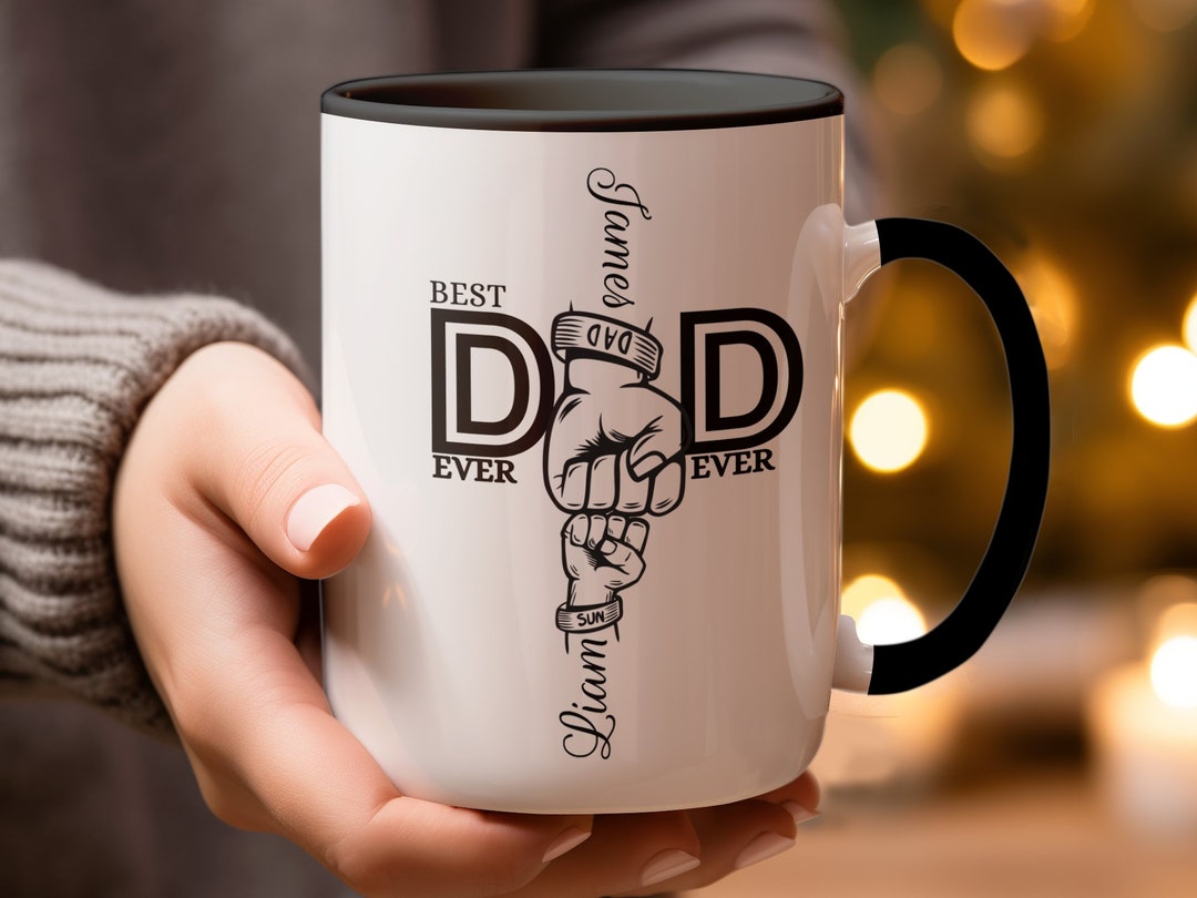 Best Dad Ever Mug, Fathers Day Coffee Cup, Unique Gift for Dad, Dad ...