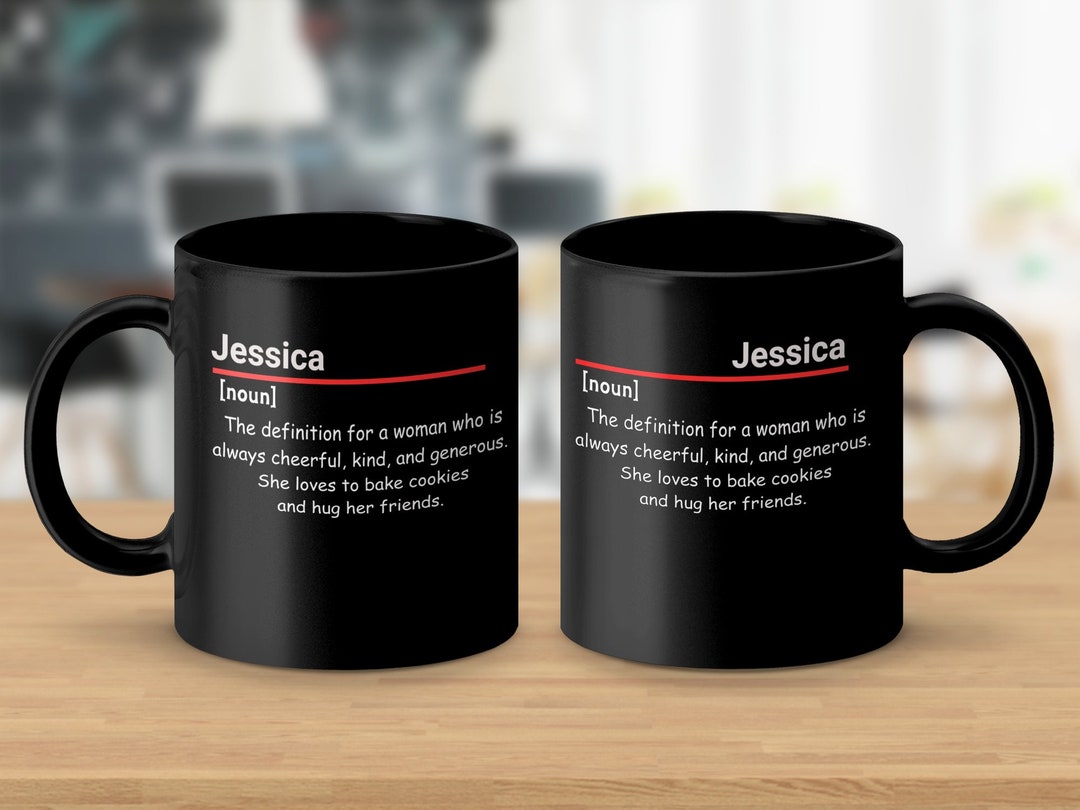 Personalized Name Definition Mug, Custom Cheerful Kind Generous Quote, Unique Baking Lover Gift ...
