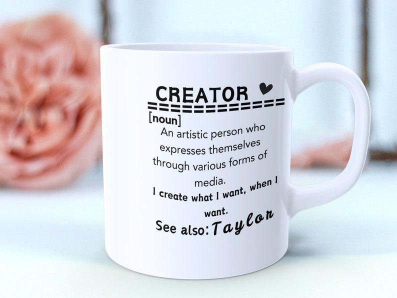 Creator Definition Mug: Inspirational Gift for Artists - Etsy