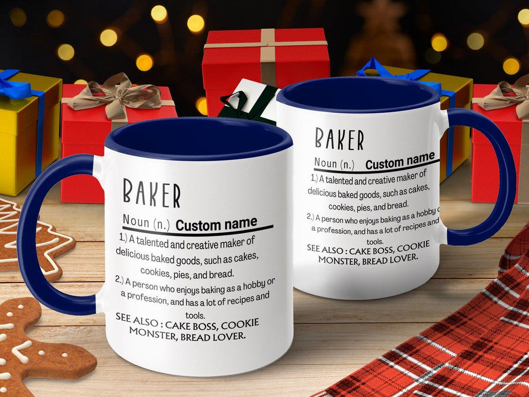 Personalized Baker Mug, Custom Name Coffee Cup, Gift for Pastry Chefs ...