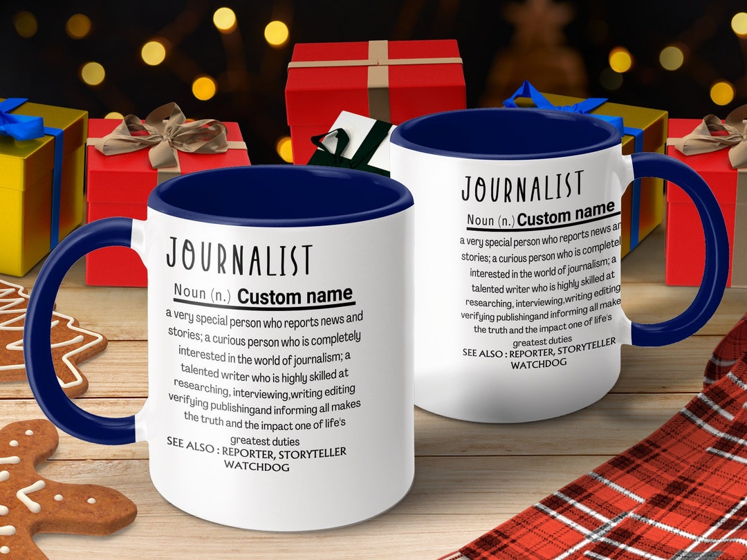 Journalist Definition Coffee Mug: Custom Reporter Gift - Etsy