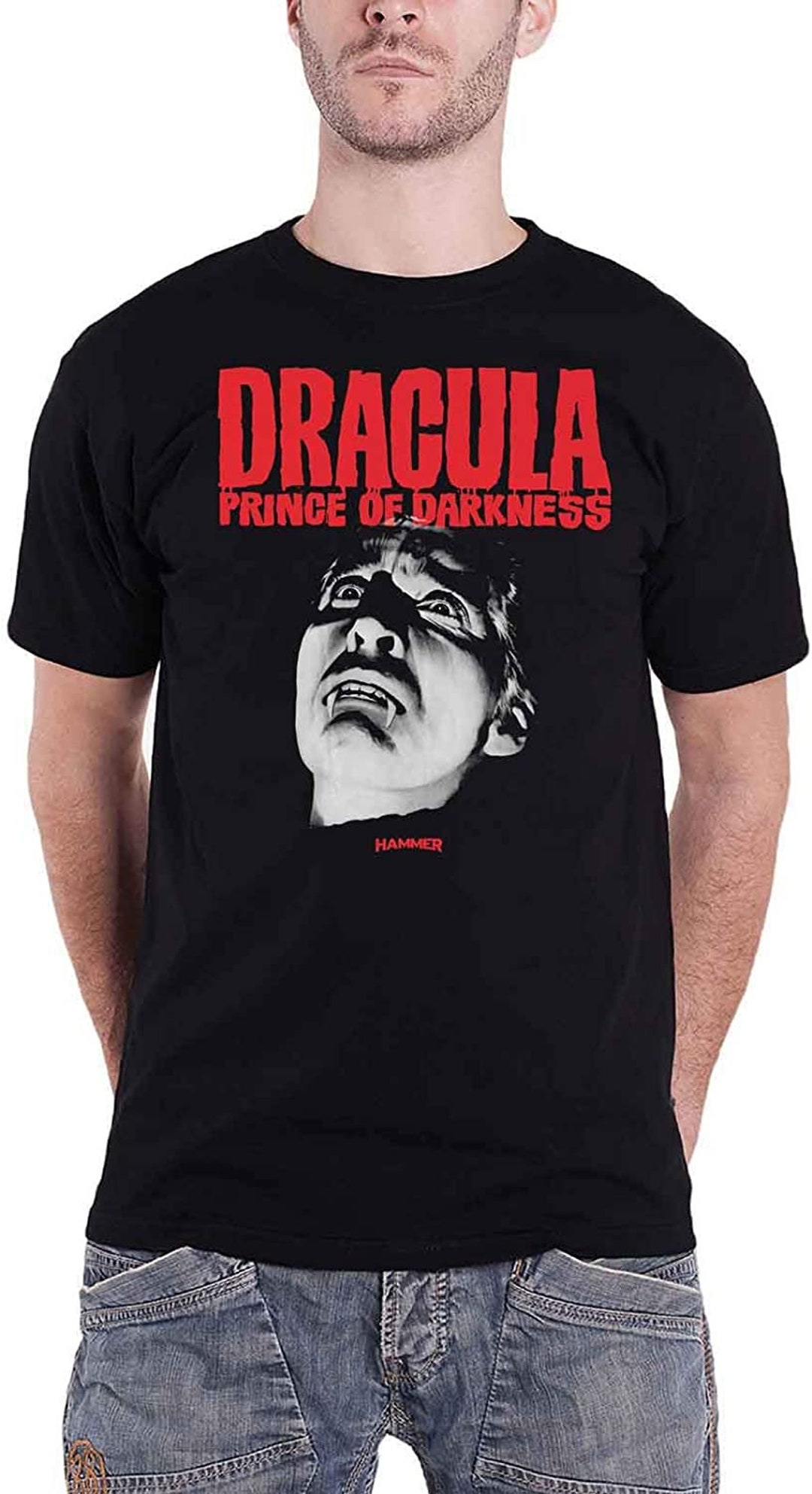 Dracula T-shirt Hammer Horror Dracula T shirt Hammer - Etsy