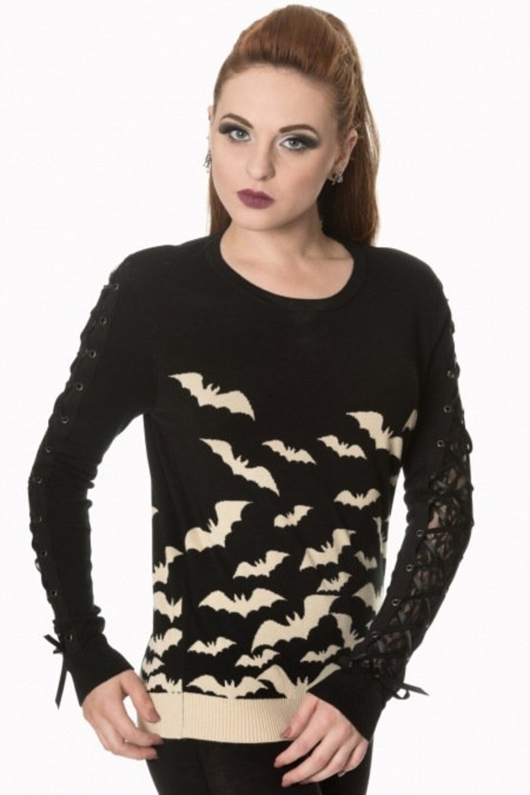 Gothic Jumper Gothic Bat Jumper Goth Jumper Goth Knitted Jumper Gothic ...