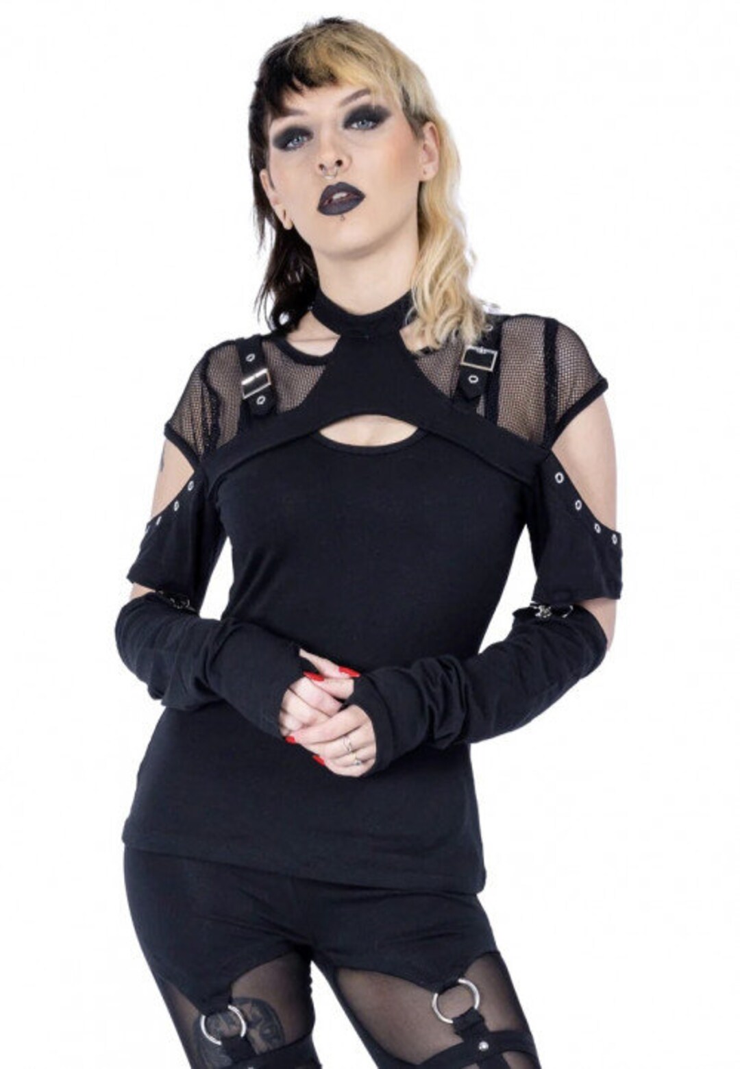 Gothic Siouxie Top Goth Top Emo Top Metal Top Darkwave Top - Etsy