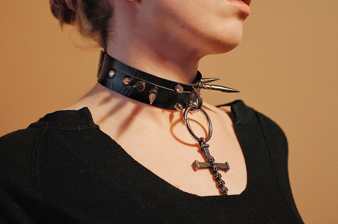 Gothic Choker Choker Bullet Choker Spiked Choker Metal Choker Punk ...