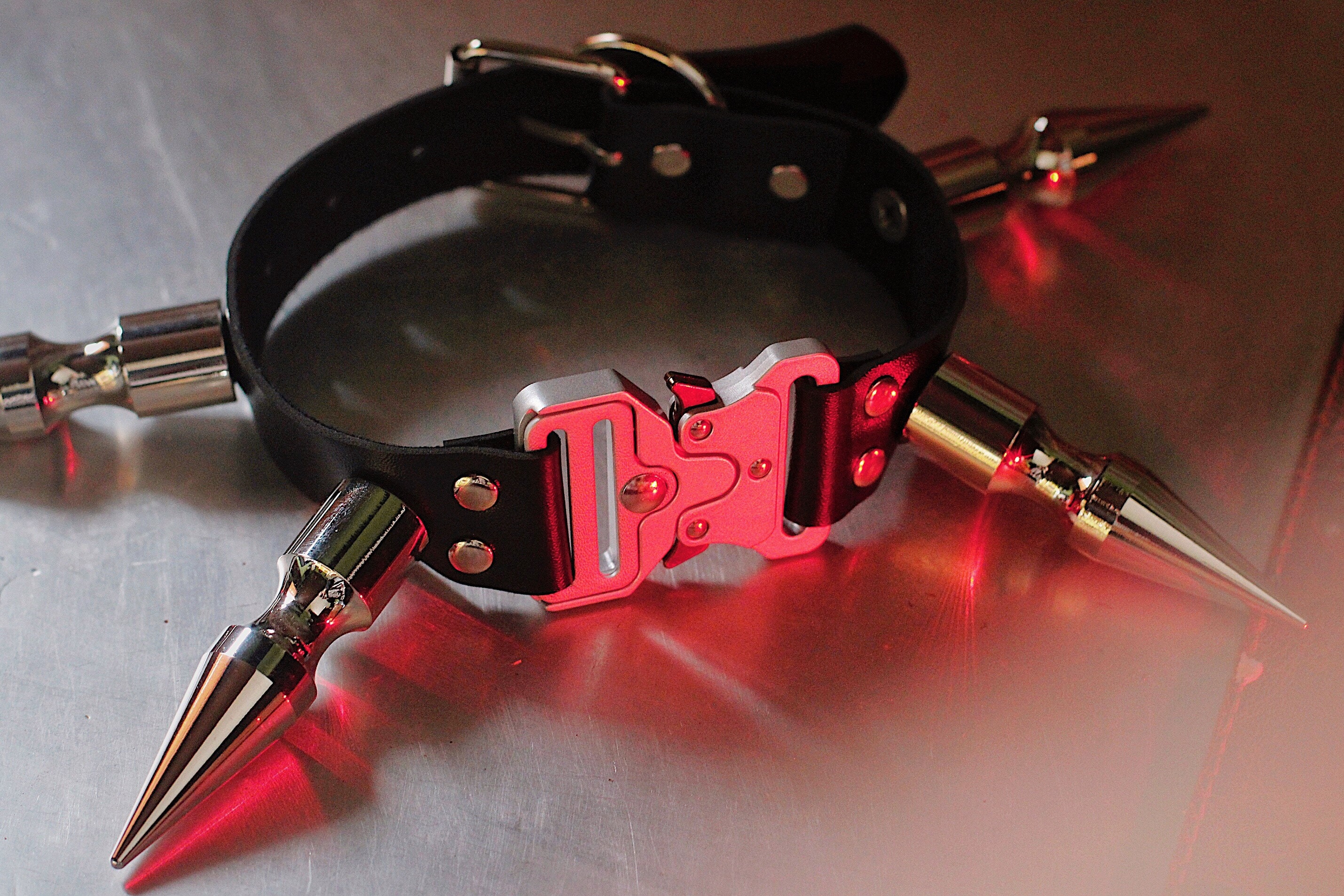 Goth Choker Industrial Choker Huge Spike Ckoker Punk - Etsy