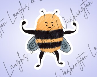 Buff Bee Stickers - Etsy