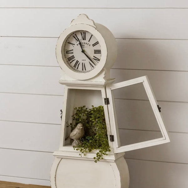 White Grandfather Clock - Etsy
