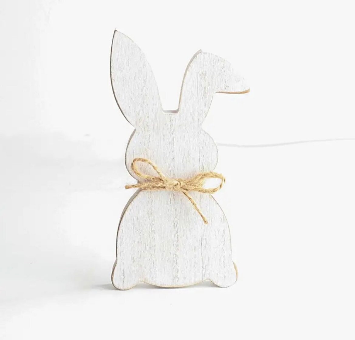 Wooden Bunny, Easter Wooden Bunny, White Bunny, Decor - Etsy