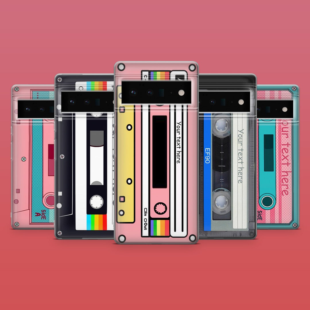 Retro Tape Phone Case Pink Mixtape Phone Cover for Google Pixel 10, 9A ...