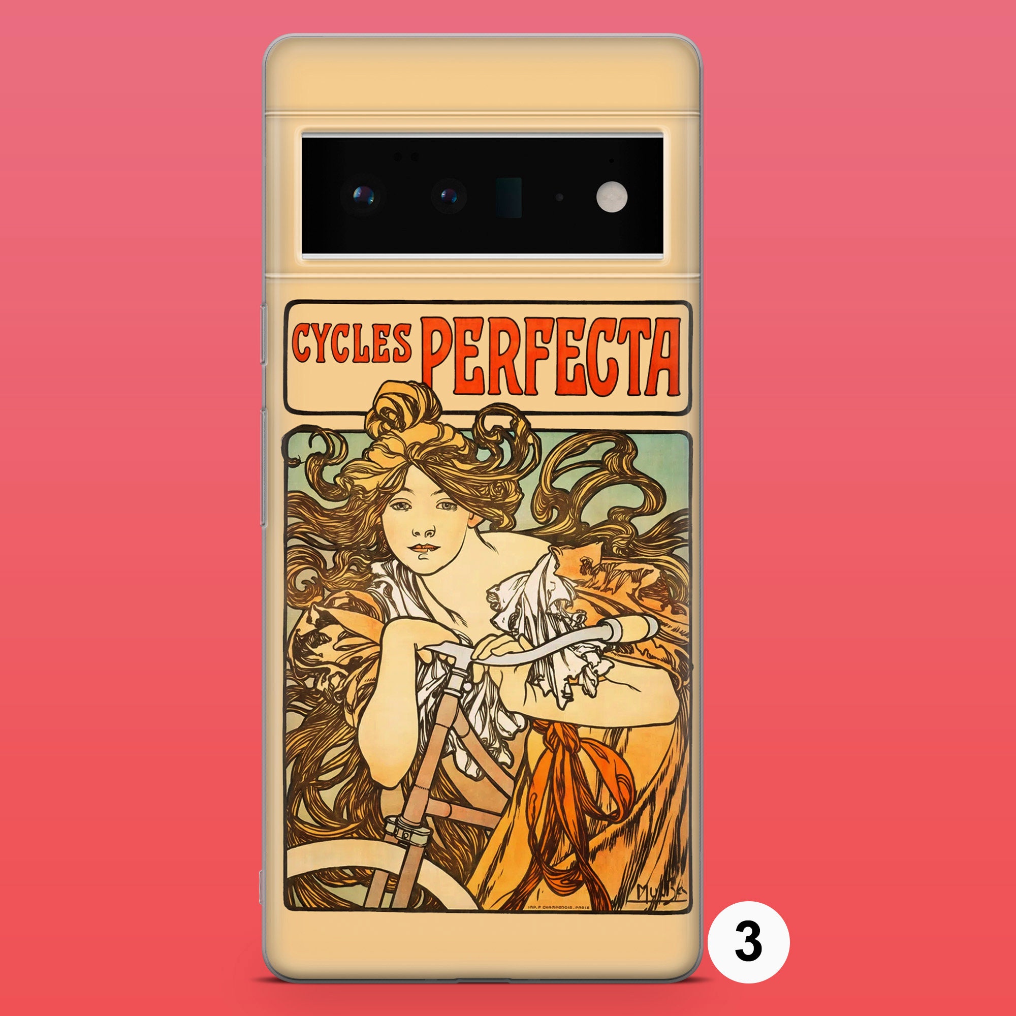 Mucha Poster Phone Case Art Nouveau Phone Cover for Google Pixel 10, 9A ...