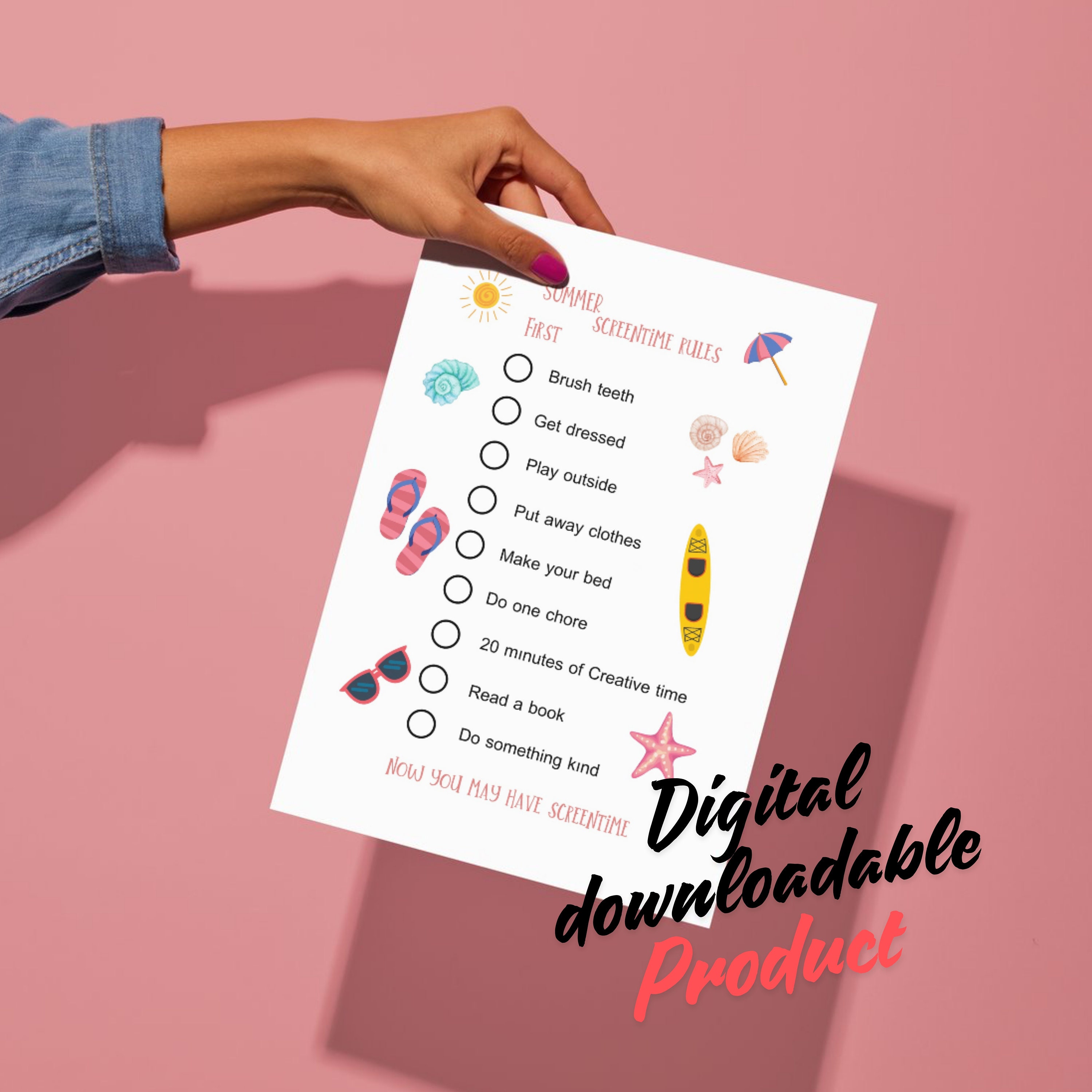 Summer to Do List for Kids, Printable to Do List, Summer Bucket List ...