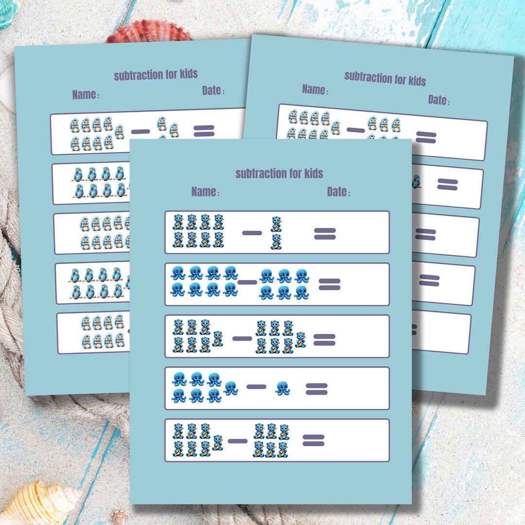 Discover Numbers With Math Subtraction Pages, Math is Fun With ...