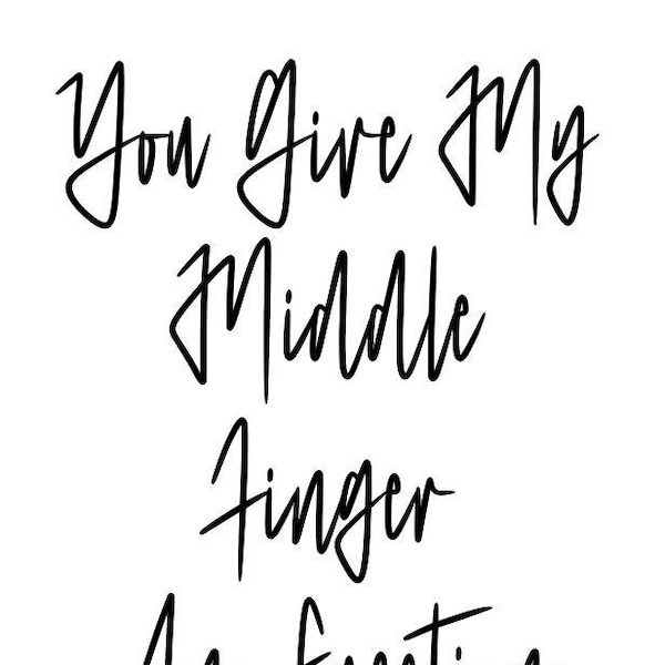 Middle Finger Erection Svg - Etsy Denmark