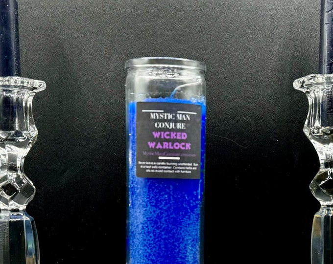 ULTIMATE WICKED WARLOCK Limited Edition Large Candle Spell Hoodoo ...