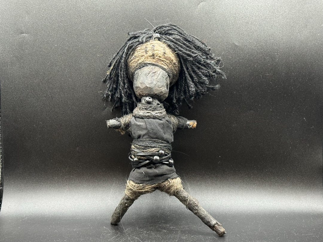 MISTRESS LAVEAU Voodoo Doll Poppet Hex Spirit Binding, Hill Doll ...