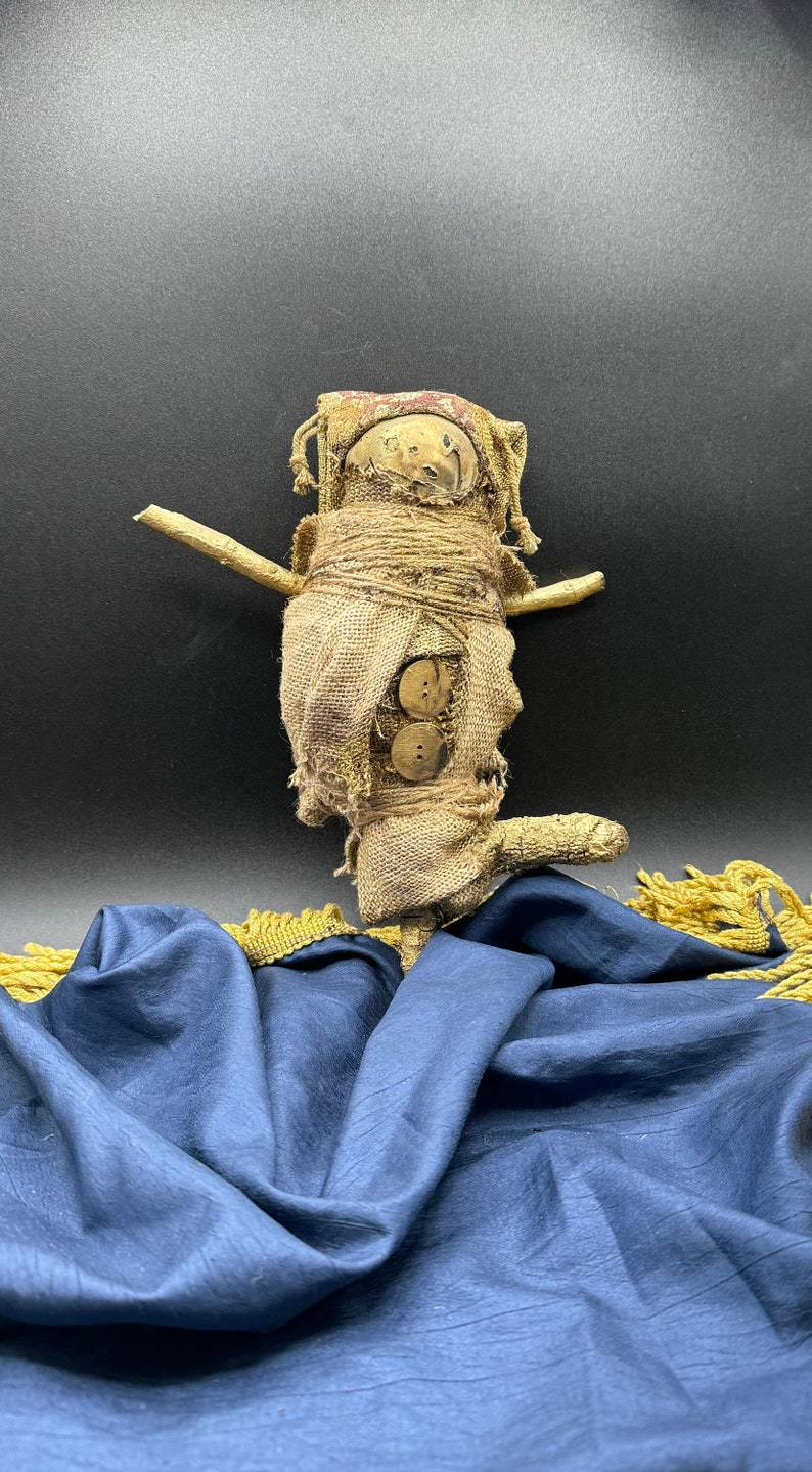 MISS SCARECROW CROW Voodoo Doll Amulet Poppet Hoodoo Santeria Shaman ...
