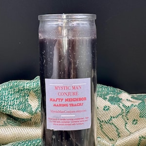 NASTY NEIGHBOR Hot Foot Making Tracks Large Candle Magic Spell Hex ...