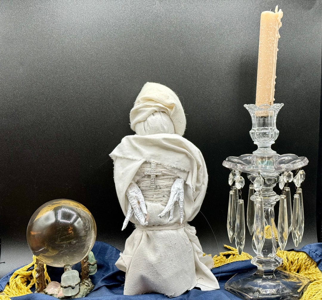 WHITE WITCH Voodoo Doll Not A Toy Powerful Poppet Doll Uncharged Hoodoo ...