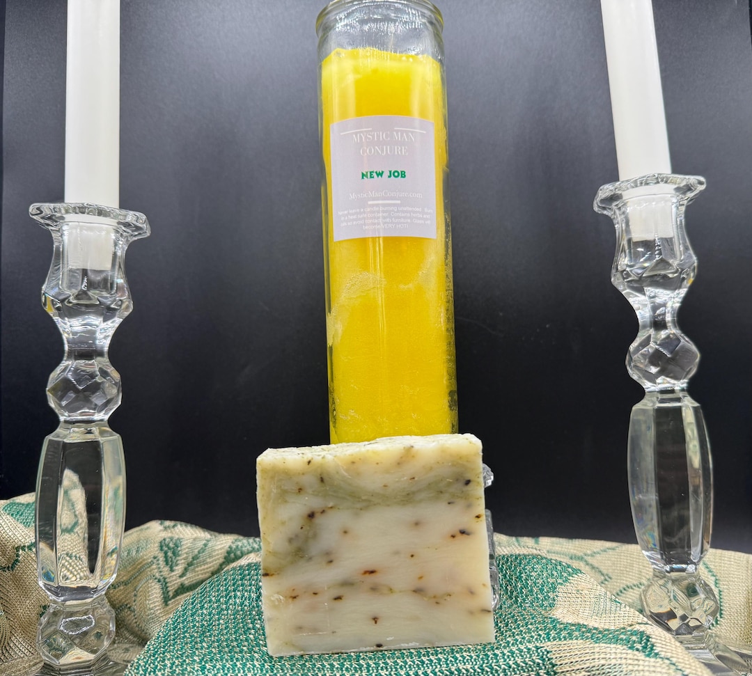 NEW JOB Ritual Candle & Soap Raise, Promotion, Change Hoodoo Voodoo ...