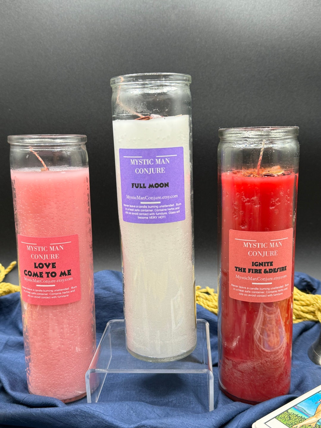 ULTIMATE 3 CANDLE SET Full Moon Attract Love Bring Them Back Passion ...